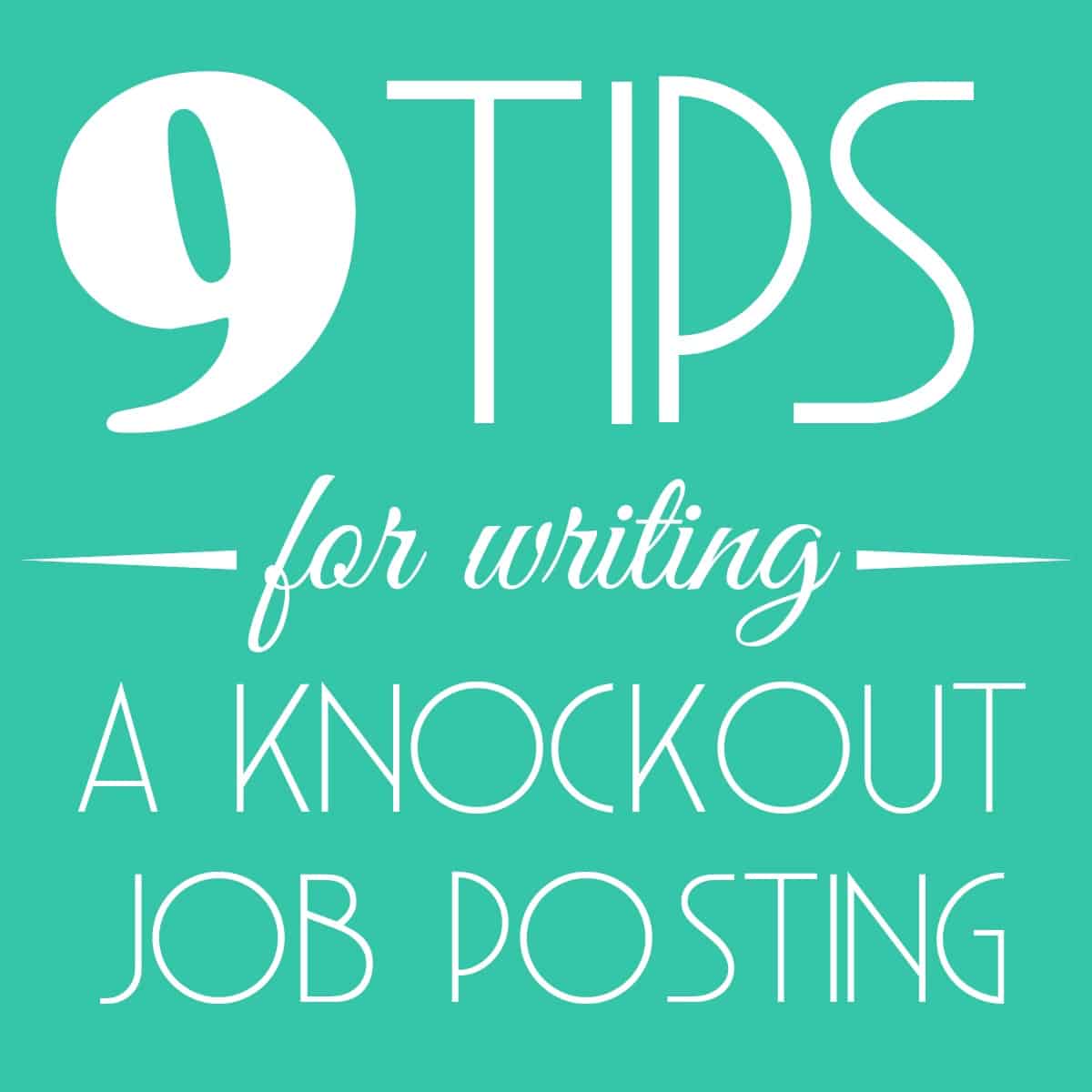 How to Write a Knock Out Job Posting - Link Staffing